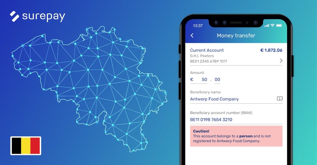 Introduction Vérification du nom IBAN Belgique